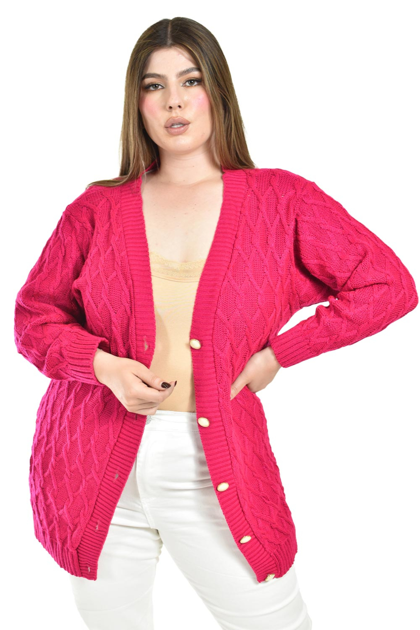 Maxi sueter con botones aperlados Roman Fashion /Tallas Extras, 4003 ...